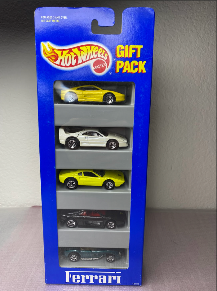 Hot Wheels Ferrari 5-Car Gift Pack – Collector Set (Sealed) – Som Collects